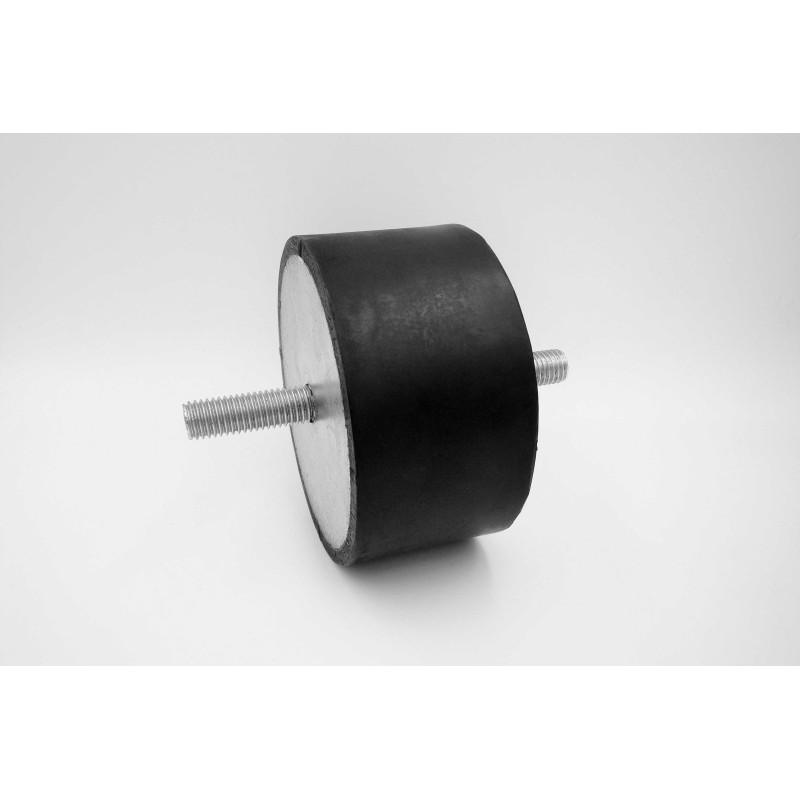 Silent-bloc cylindrique caoutchouc ∅100X50 M12X37MM TYPE A 55 Shore A