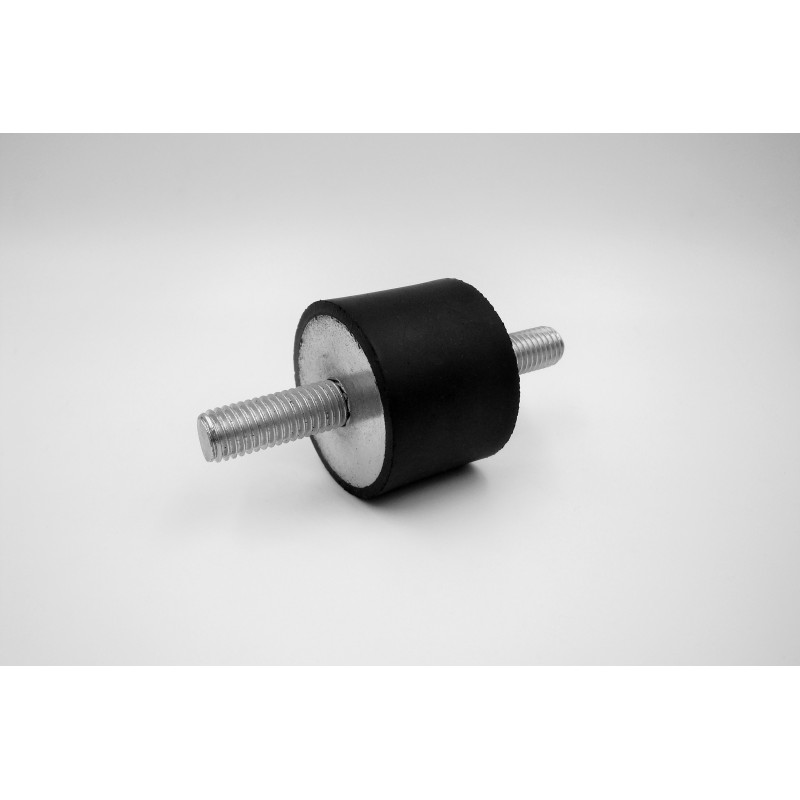 Silent-bloc cylindrique caoutchouc ∅40X30 M10X28MM TYPE A 55 Shore A